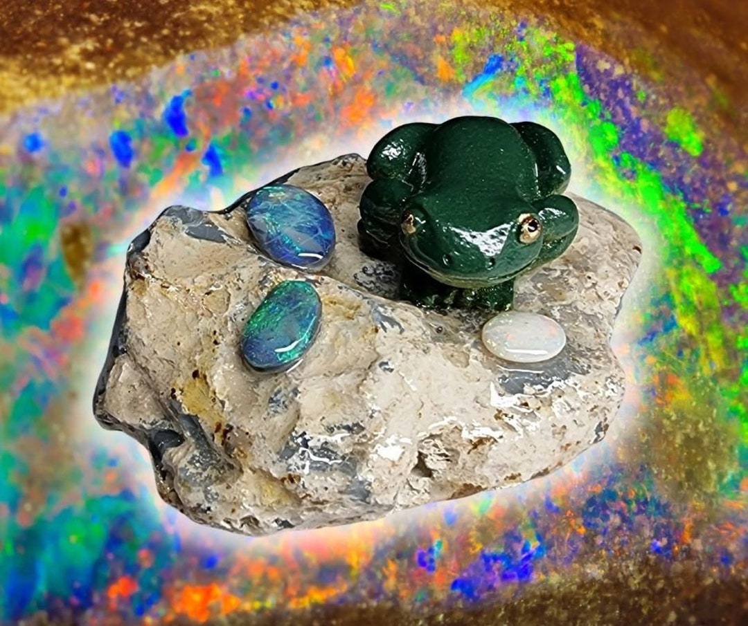 Opal Green Tree Frog - Etsy