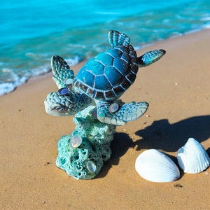 Australian Opal Sea Turtle Ornament Statue - Etsy