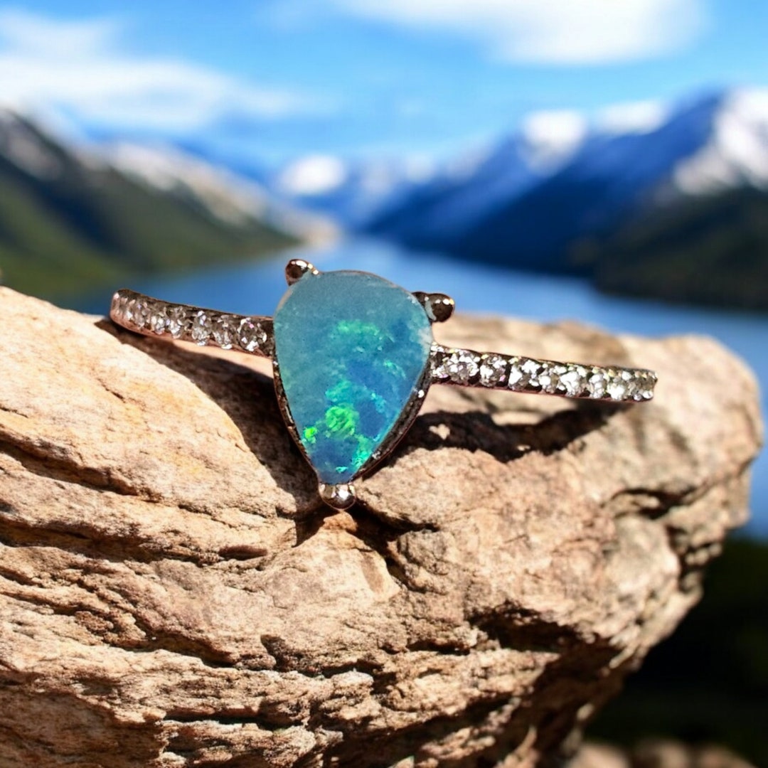 Australian Opal Ring - Etsy