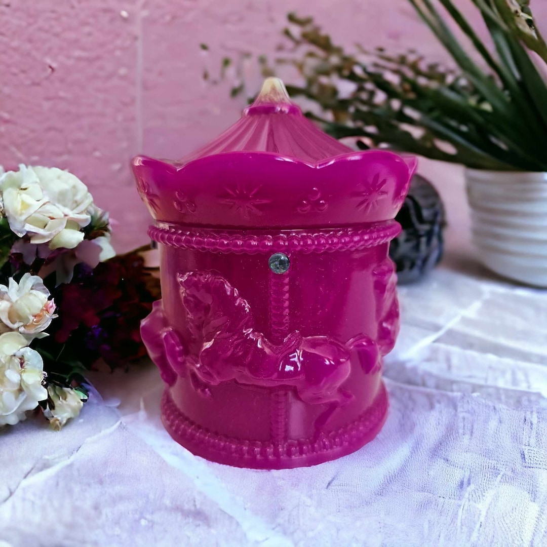 Australian Opal Carousel Resin Treasure Box - Magenta - Etsy