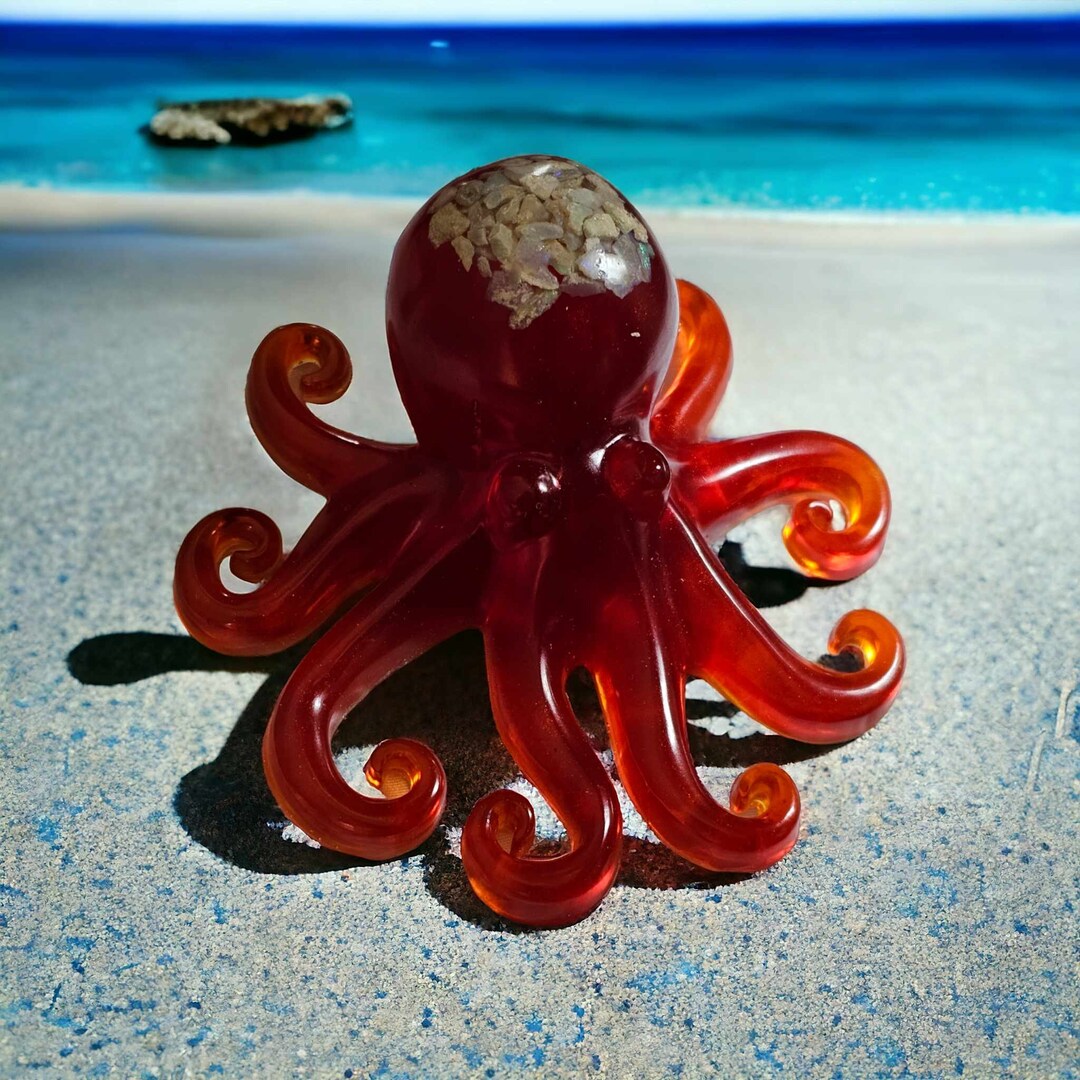 Australian Opal Resin Octopus - Etsy
