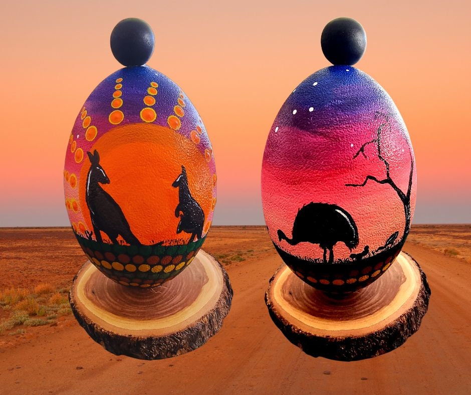 Emu Egg Art