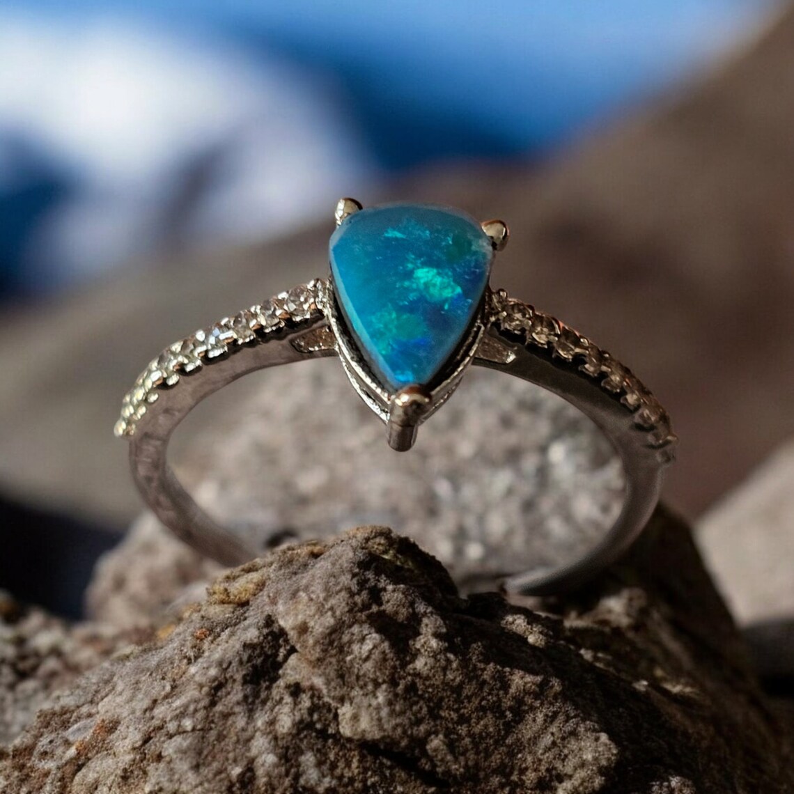 Australian Opal Ring - Etsy