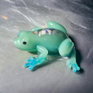 Australian Black Opal Resin Frog - Etsy