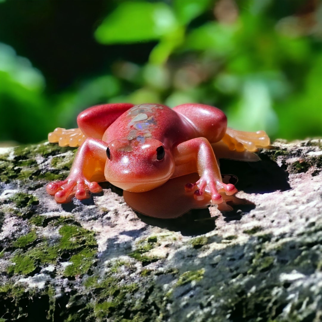 Australian Black Opal Resin Frog - Etsy