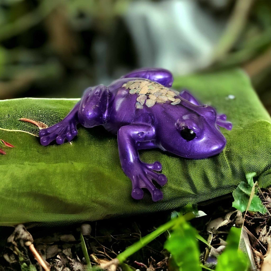 Australian Black Opal Resin Frog - Blue - Etsy