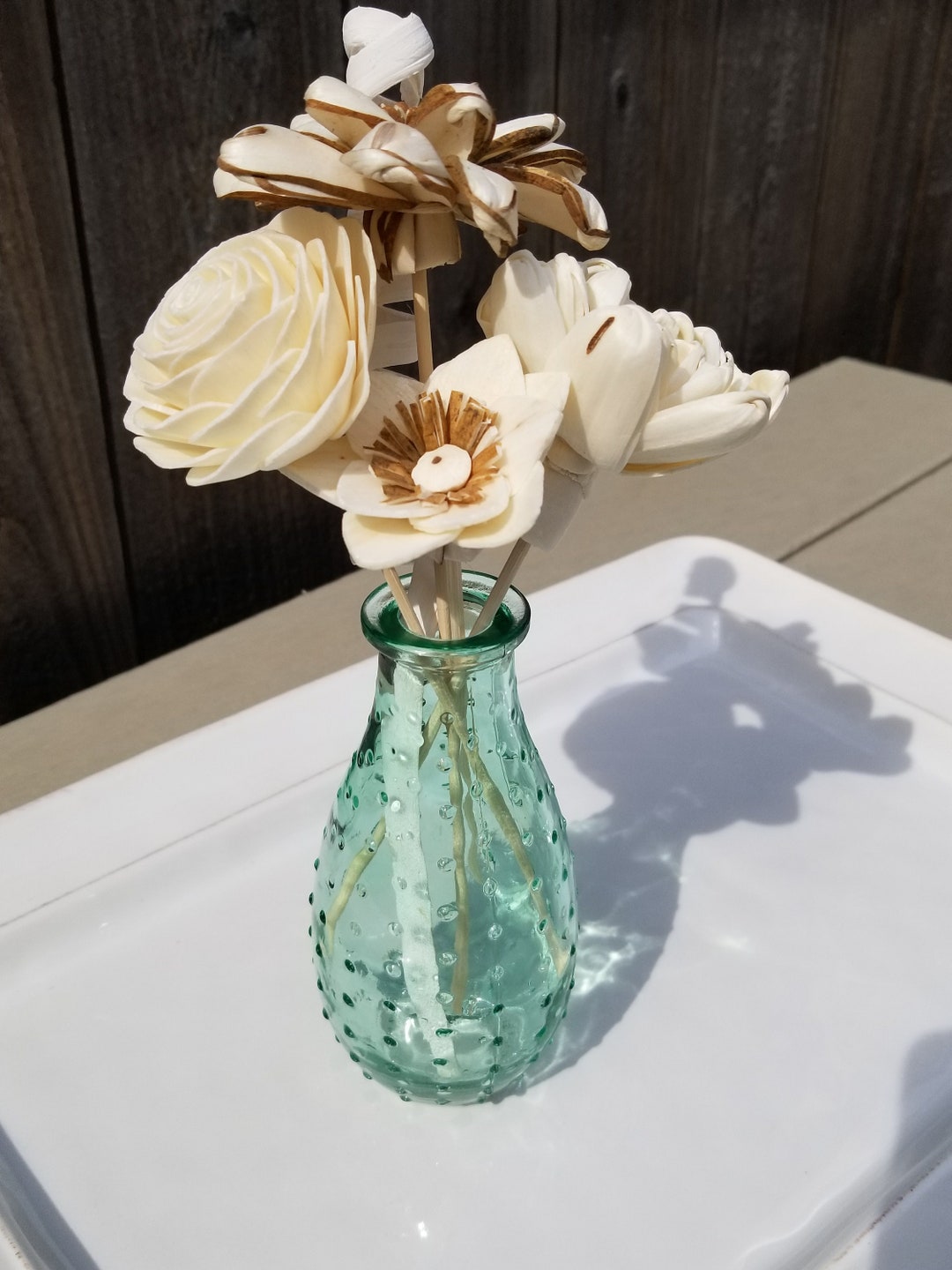 Flower Diffuser Wood Flower Diffuser Floral Diffusers / - Etsy