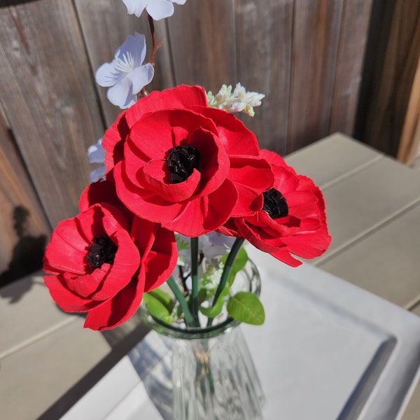Poppy Bouquet - Etsy