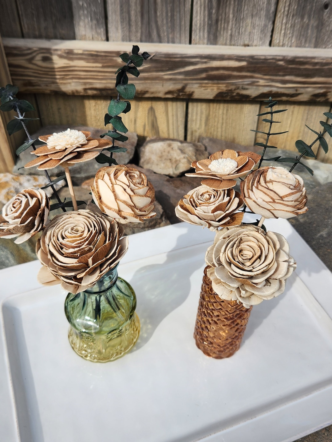Flower Diffuser | Wood Flower Diffuser | Wood Roses | Wood Floral ...