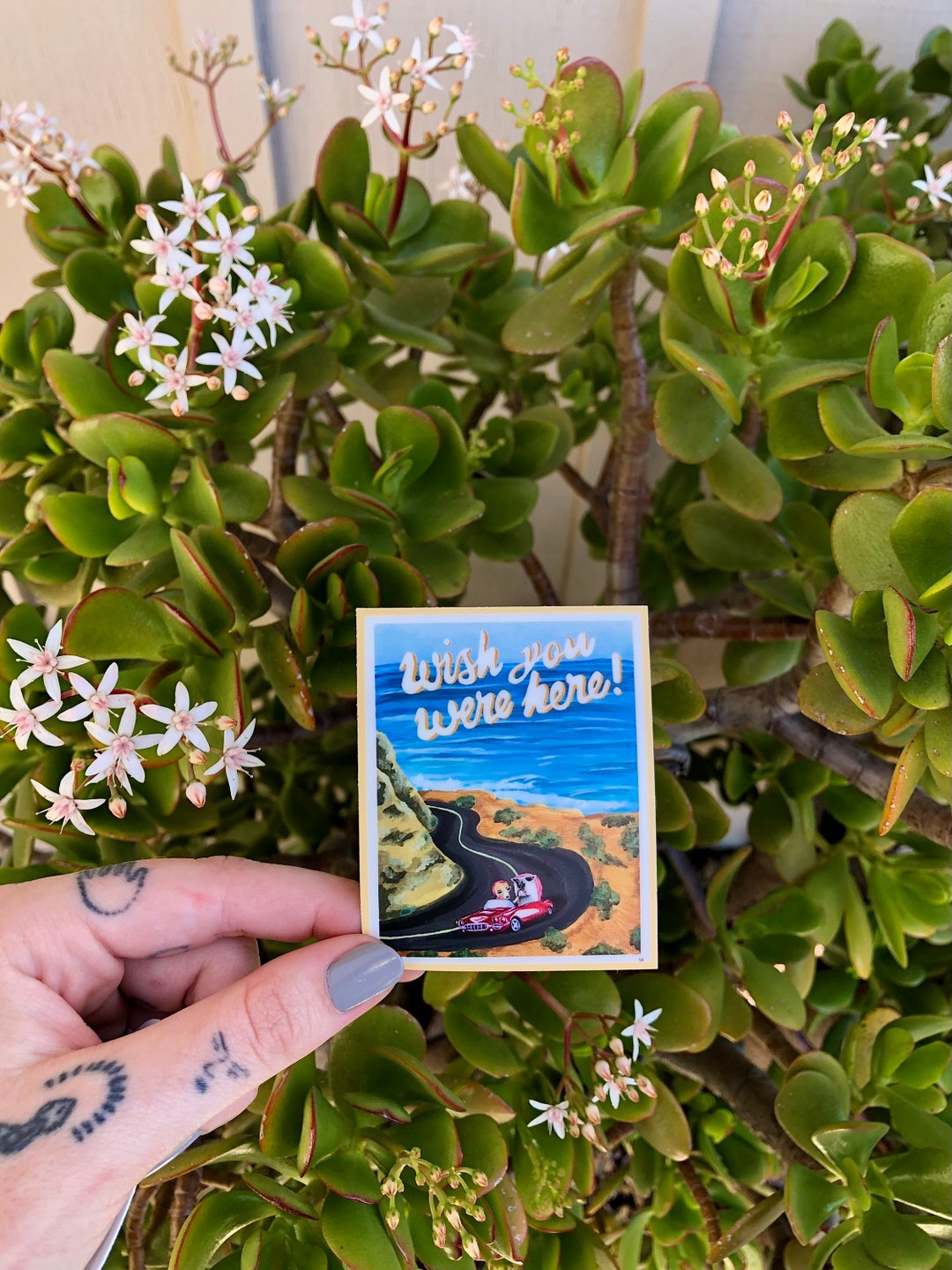 Wish You Were Here sticker - Etsy Österreich