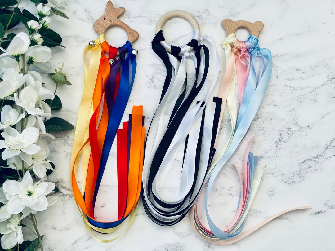 Sensory Ribbon Baby Sensory Toys Montessori Hand Kite - Etsy