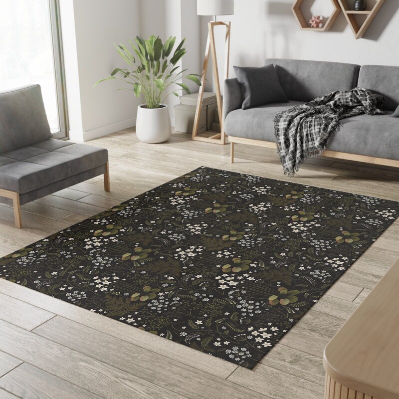 Floral Rug - Etsy