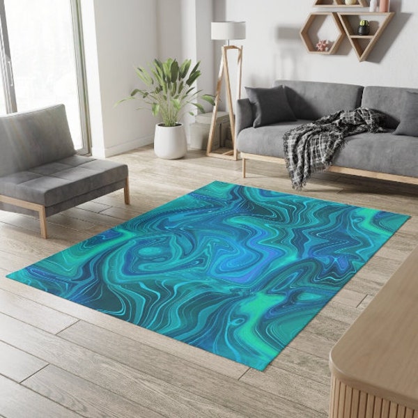 Turquoise Rug - Etsy
