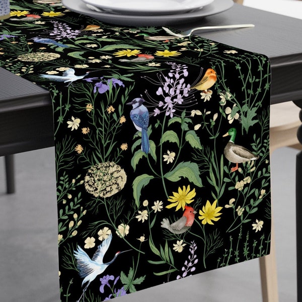 Bird Table Runner - Etsy