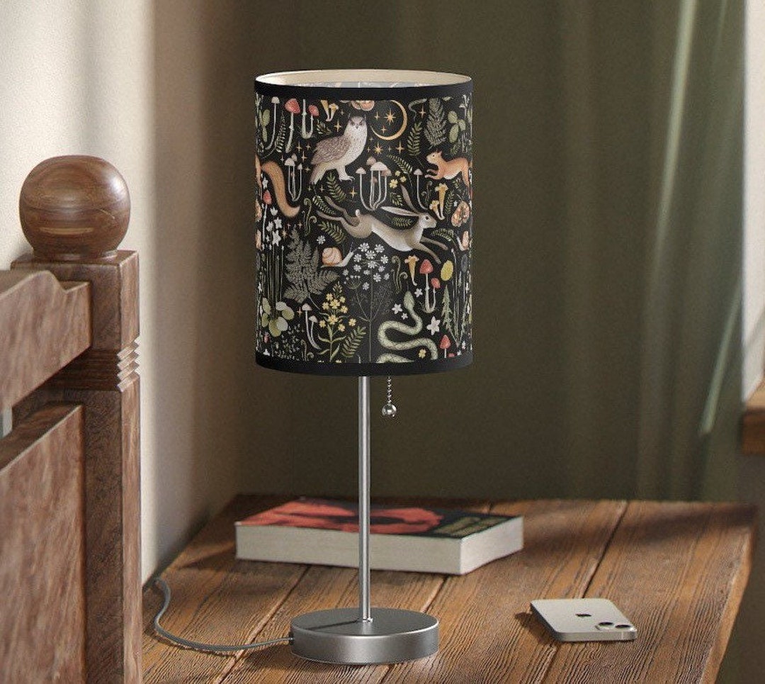 Woodland Table Lamp - Woodland Animal Decor, Animal Lamp for Bedroom ...