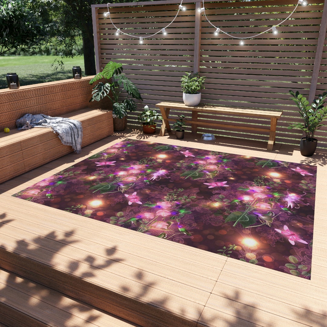 Fairycore Rug - Outdoor Rug, Fairy Garden House, Fairy Lights, Magical ...