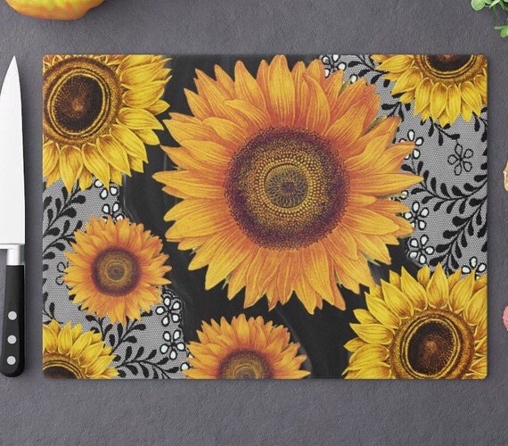 Sunflower cutting board store
