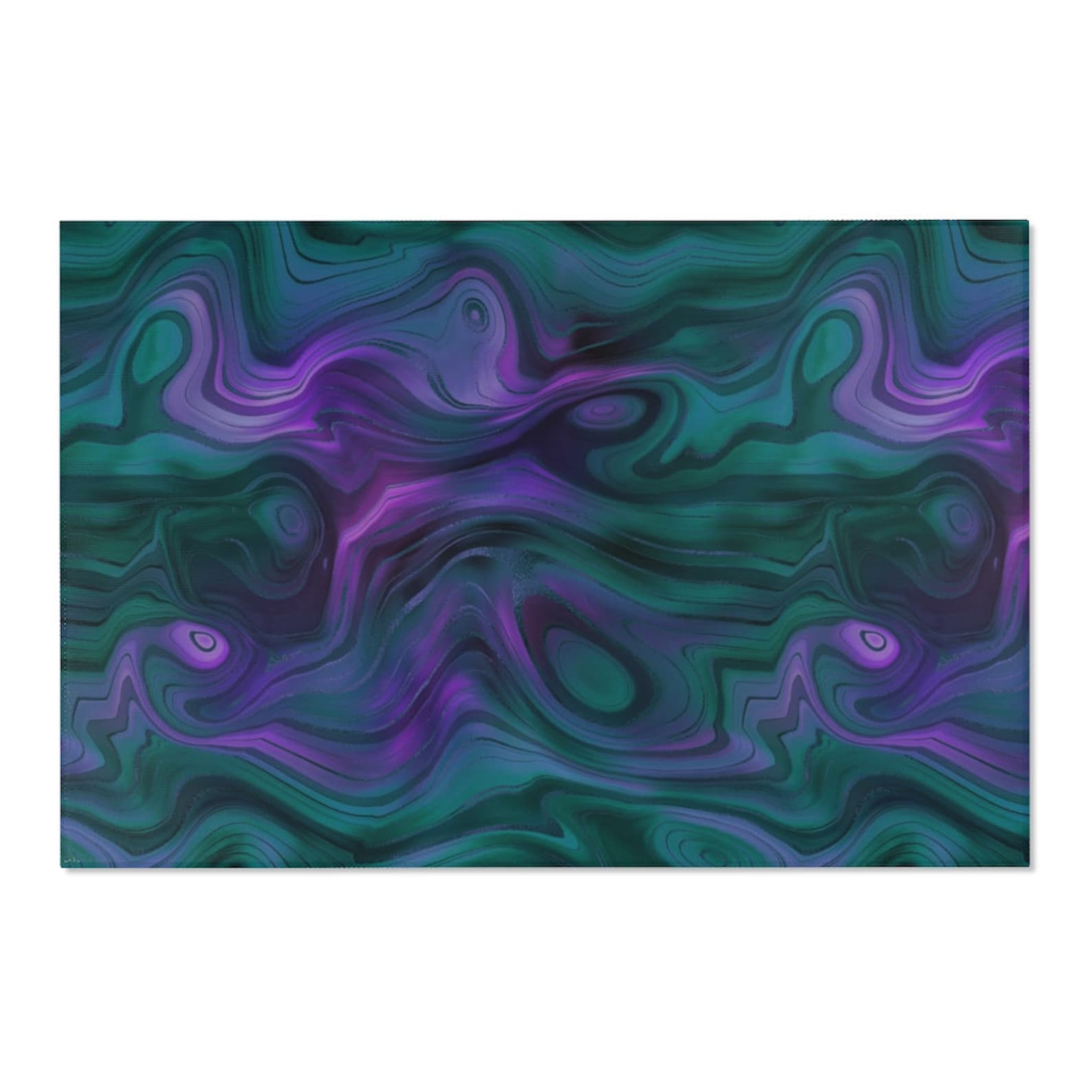 Dark Green Purple Area Rug Marble Emerald Green Rug - Etsy