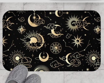 Bath Mat Sun Moon - Etsy