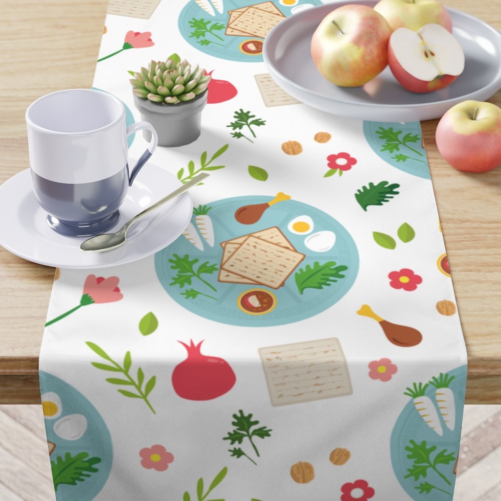 Passover Table Runner Sedar Plate Pesach Matza Passover - Etsy