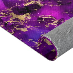 Gold Purple Galaxy Rug for Bedroom Pretty Girls Outer Space Rug Nursery ...