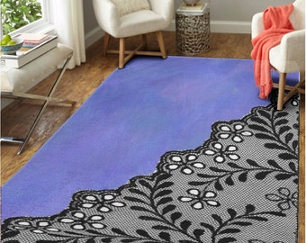 Periwinkle Area Rug - Etsy