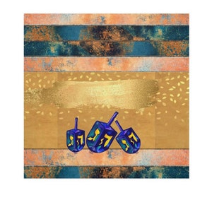 Hanukkah Napkins - Hanukkah Dinner Napkins Cloth, Dreidel Art, Chanukah ...