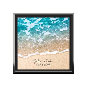 Personalized Keepsake Box - Beach Wedding Gift, Couples Keepsake Box ...