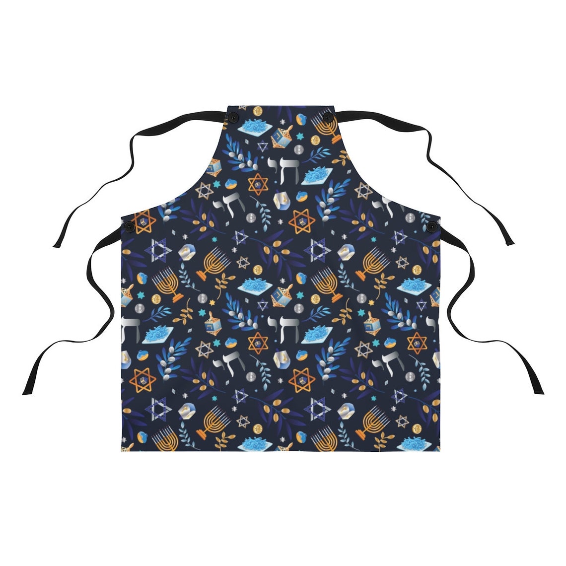 Blue Hanukkah Apron Jewish Apron Womens Hanukkah Gift - Etsy