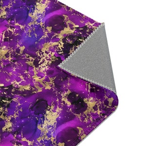Gold Purple Galaxy Rug for Bedroom Pretty Girls Outer Space Rug Nursery ...