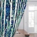 Blackout Forest Tree Curtain Green Leaves Dark Blue Birch Tree Branch ...