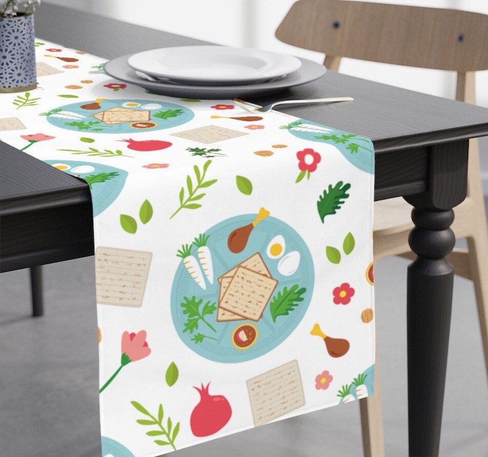 Passover Table Runner Sedar Plate Pesach Matza Passover - Etsy