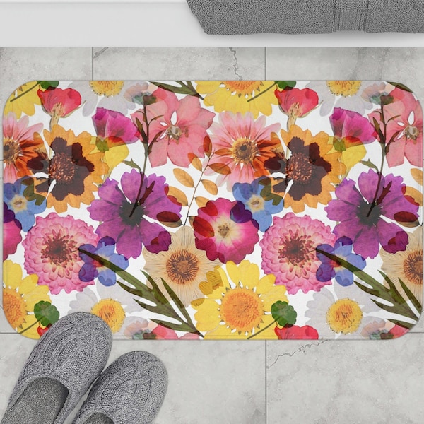 Floral Kitchen Mat - Etsy