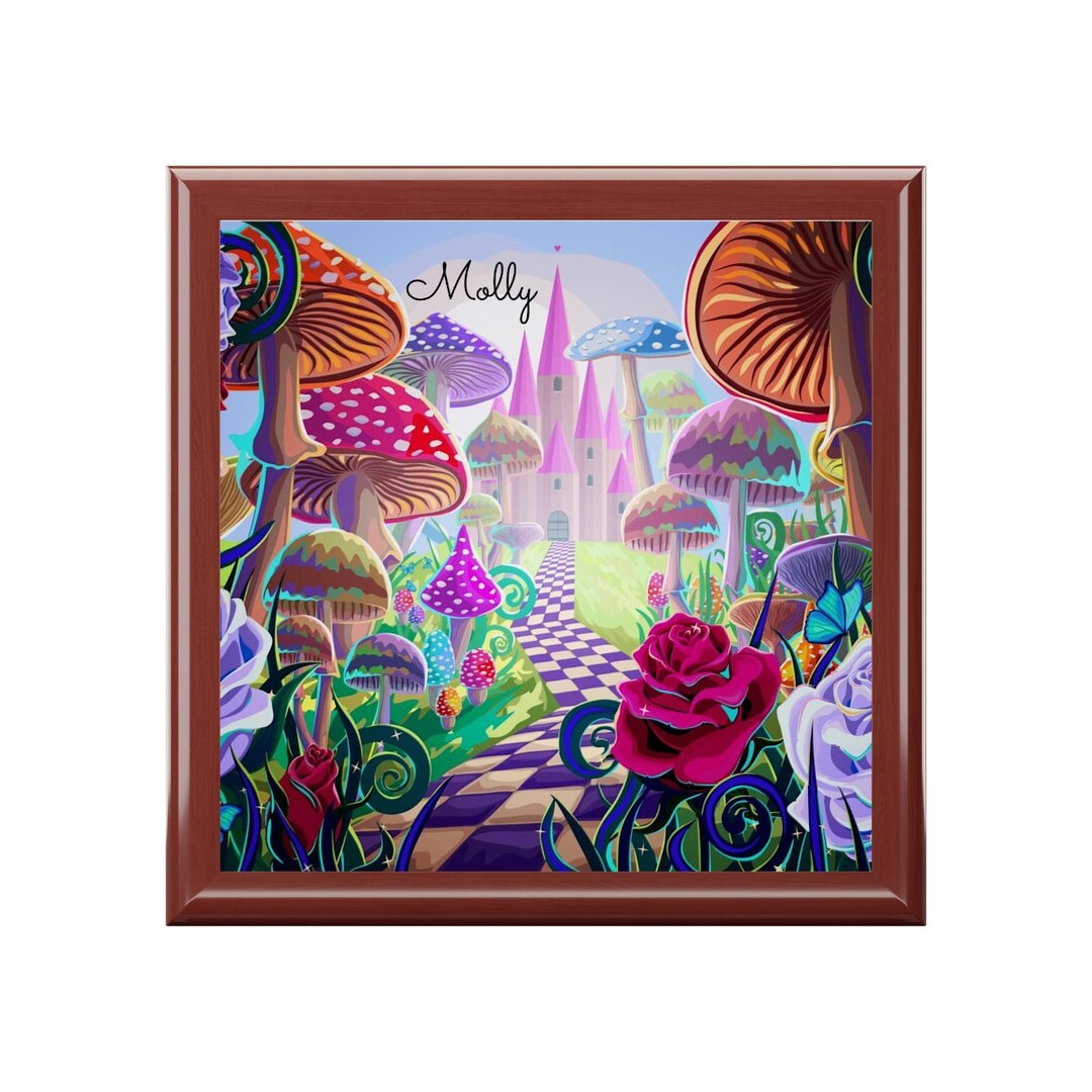 Magical Fairytale Jewelry Box for Girls - Custom Mushroom Wonderland ...