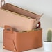 Vegan Leather Foldable Storage Container, Leather Storage Basket, Home ...