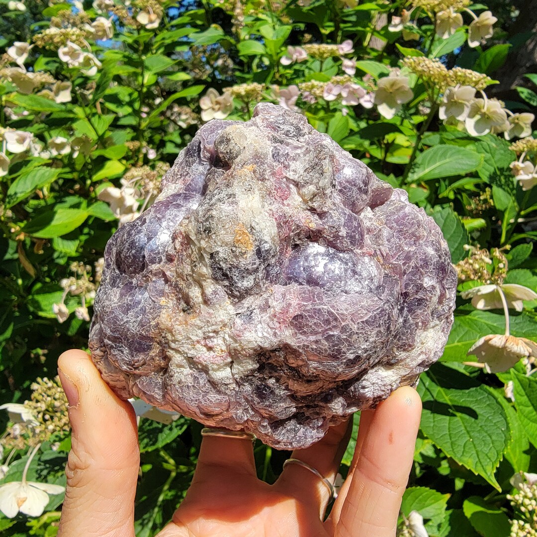 Large Botryoidal Lepidolite With White Cleavelandite + Pink Tourmaline ...