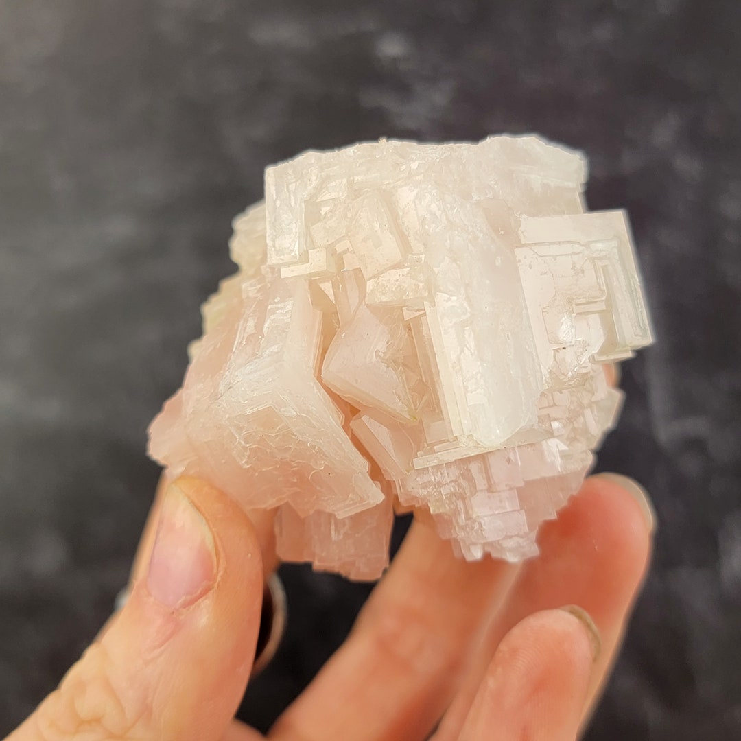 Small Pink Halite From Searles Lake, Trona, California. Salt Crystal ...