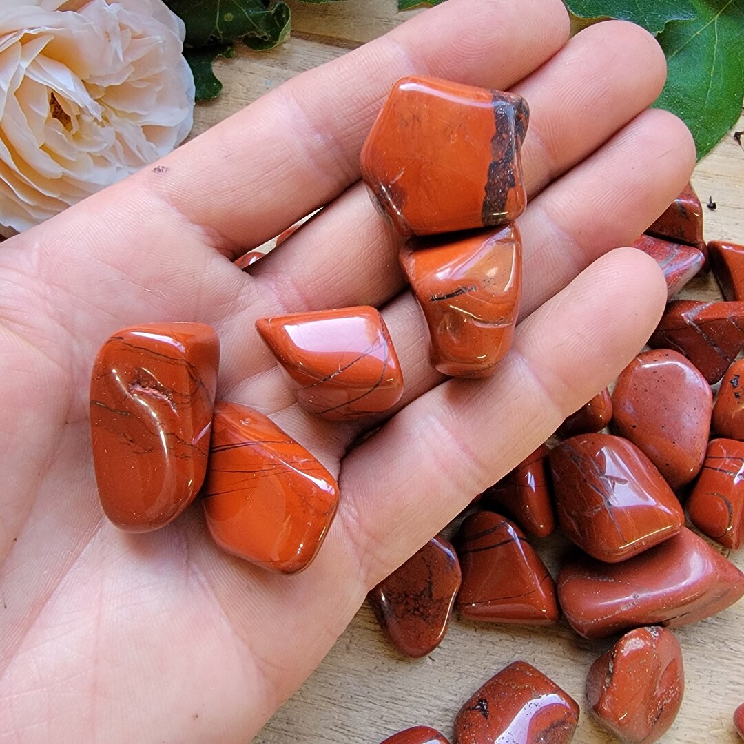Red Jasper Tumbles From South Africa 5 Pc - Etsy
