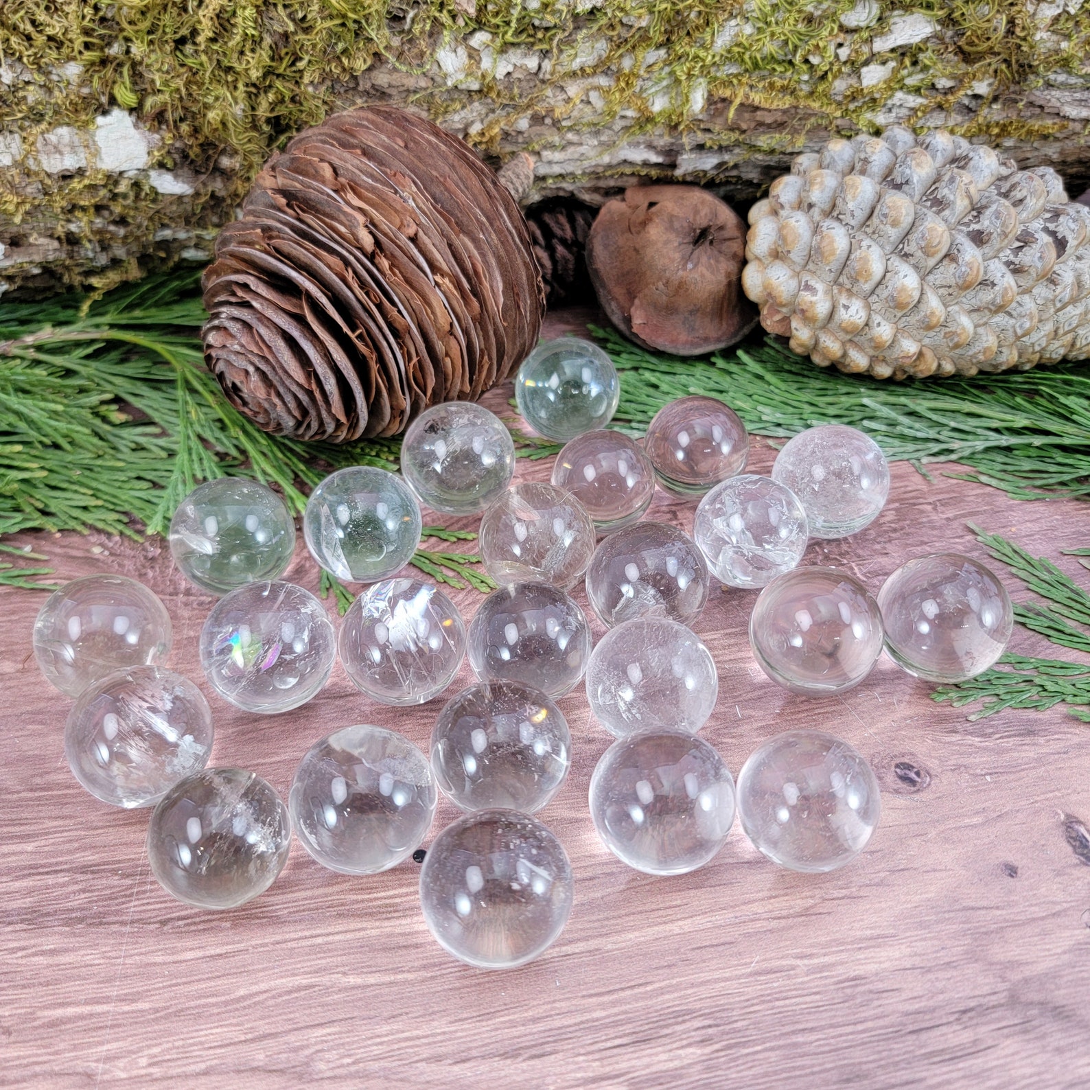 Glassy Quartz Spheres From China, Small Clear Orbs, Mini Meditation ...
