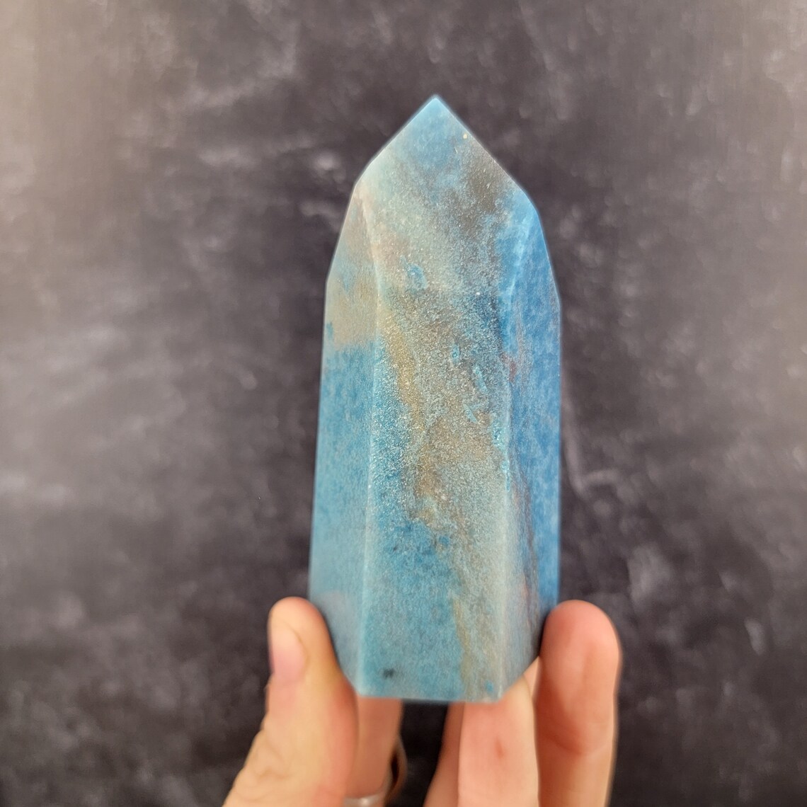 Trolleite Tower From Brazil, Polished Trolleite Point, Lazulite, Throat ...