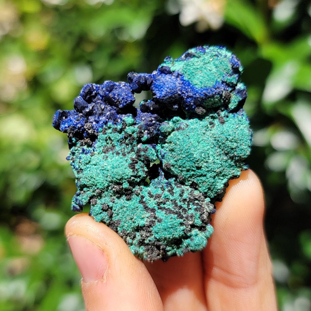 Azurite and Malachite With Tenorite From New Nevada Lode Claim, La Sal ...