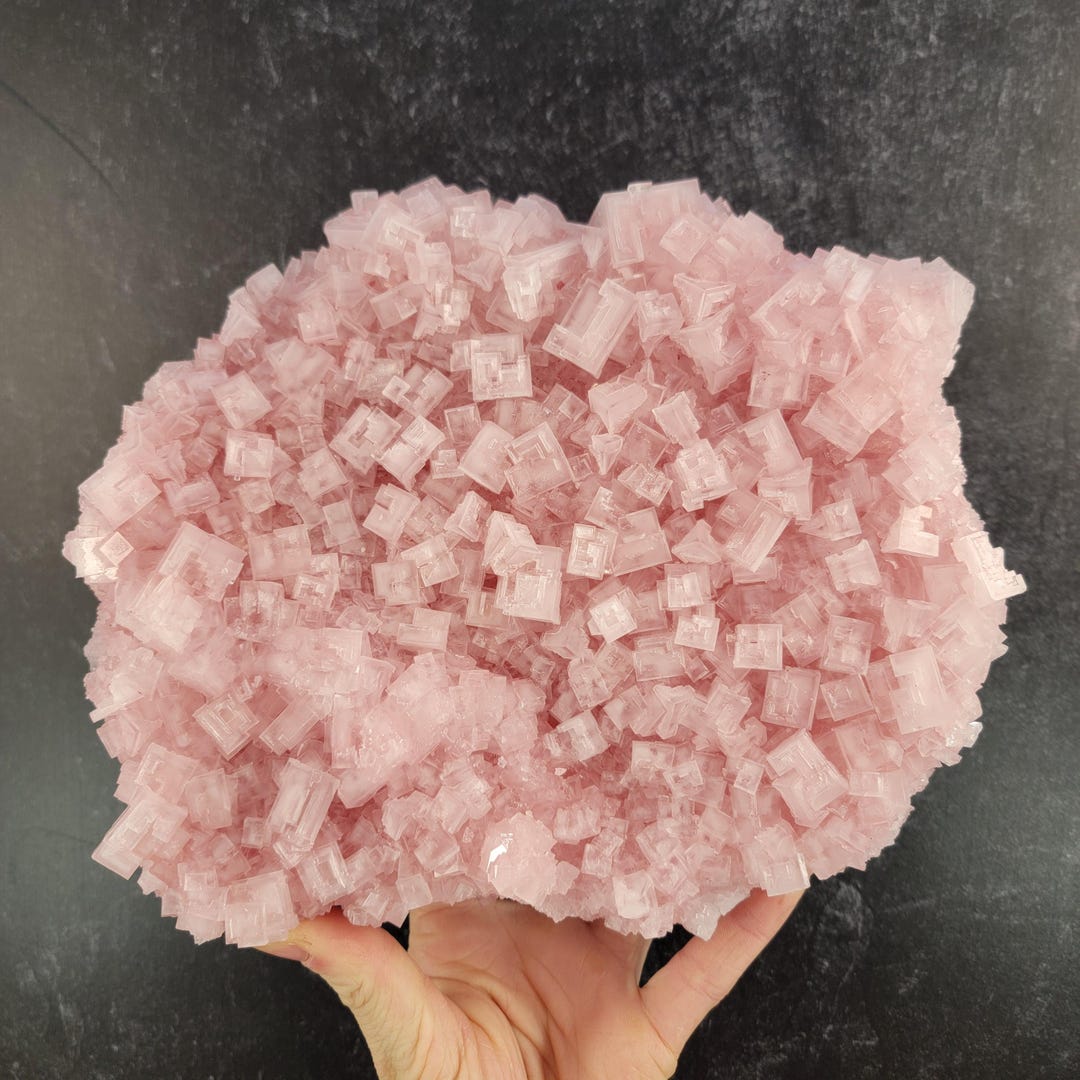 Self Collected Bright Pink Halite Cluster From Searles Lake, Trona ...