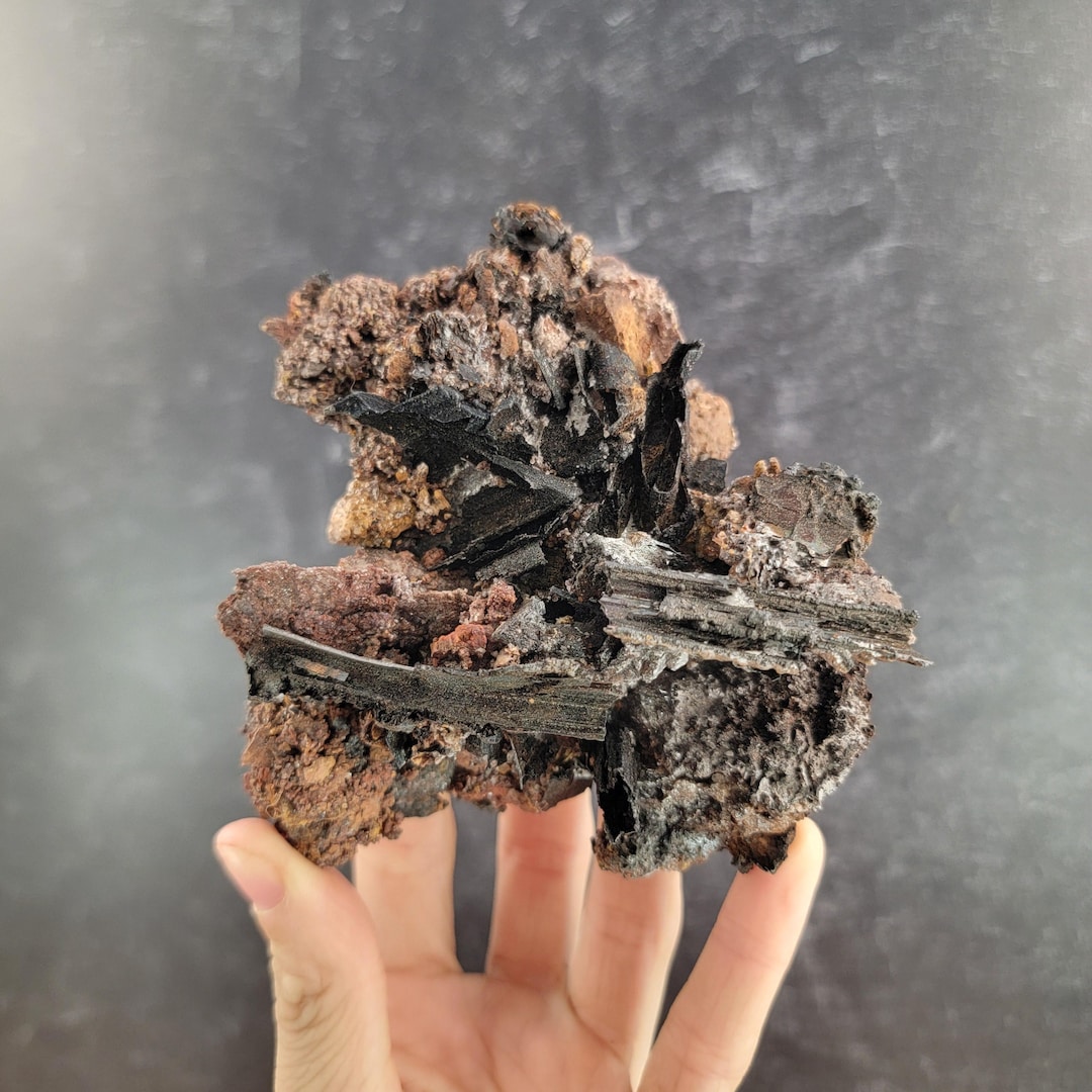 Goethite After Selenite With Calcite From Santa Eulalia, Chihuahua ...