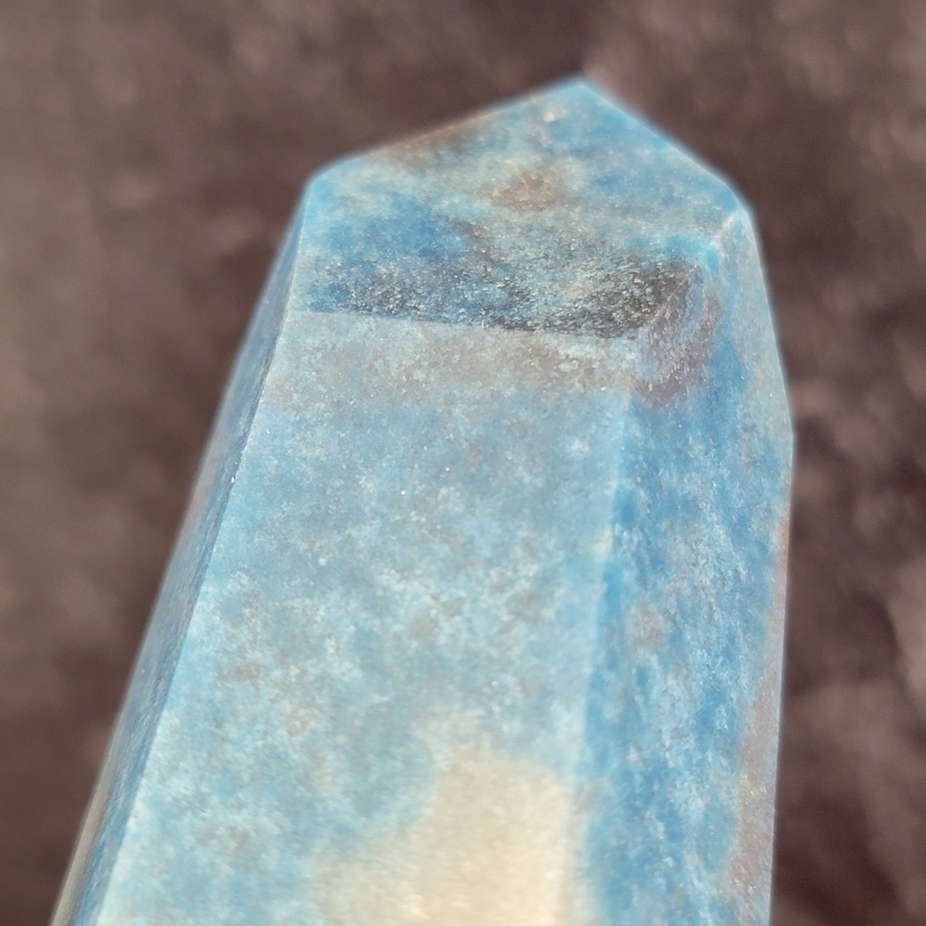 Trolleite Tower From Brazil, Polished Trolleite Point, Lazulite, Throat ...