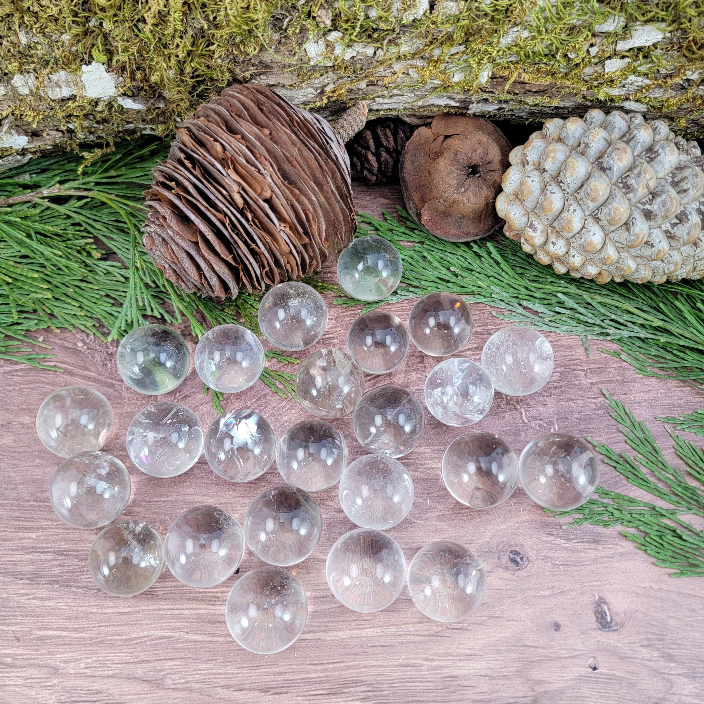 Glassy Quartz Spheres From China, Small Clear Orbs, Mini Meditation ...