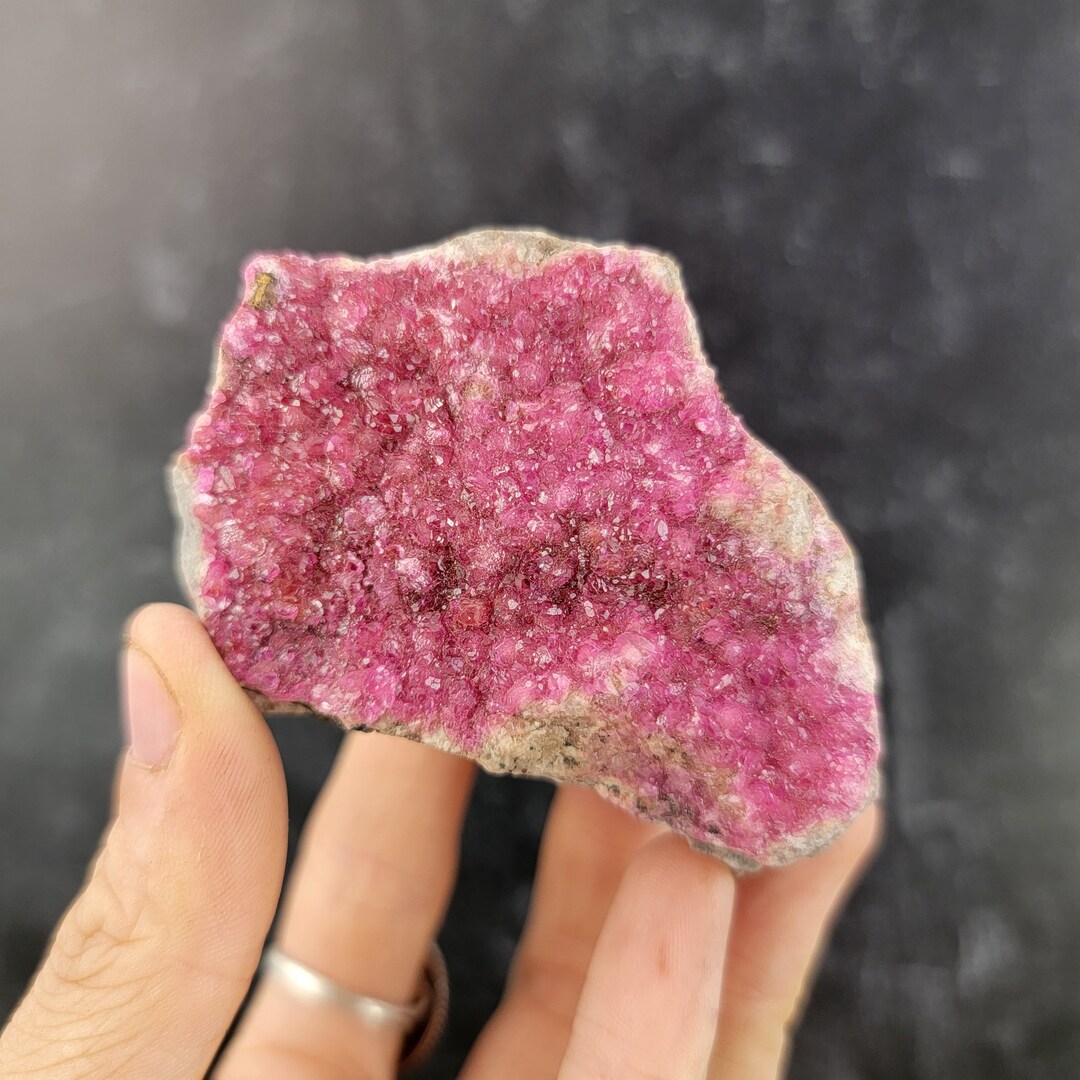 Pink Cobalt Calcite Cluster From the Congo, Self Standing Pink Calcite ...