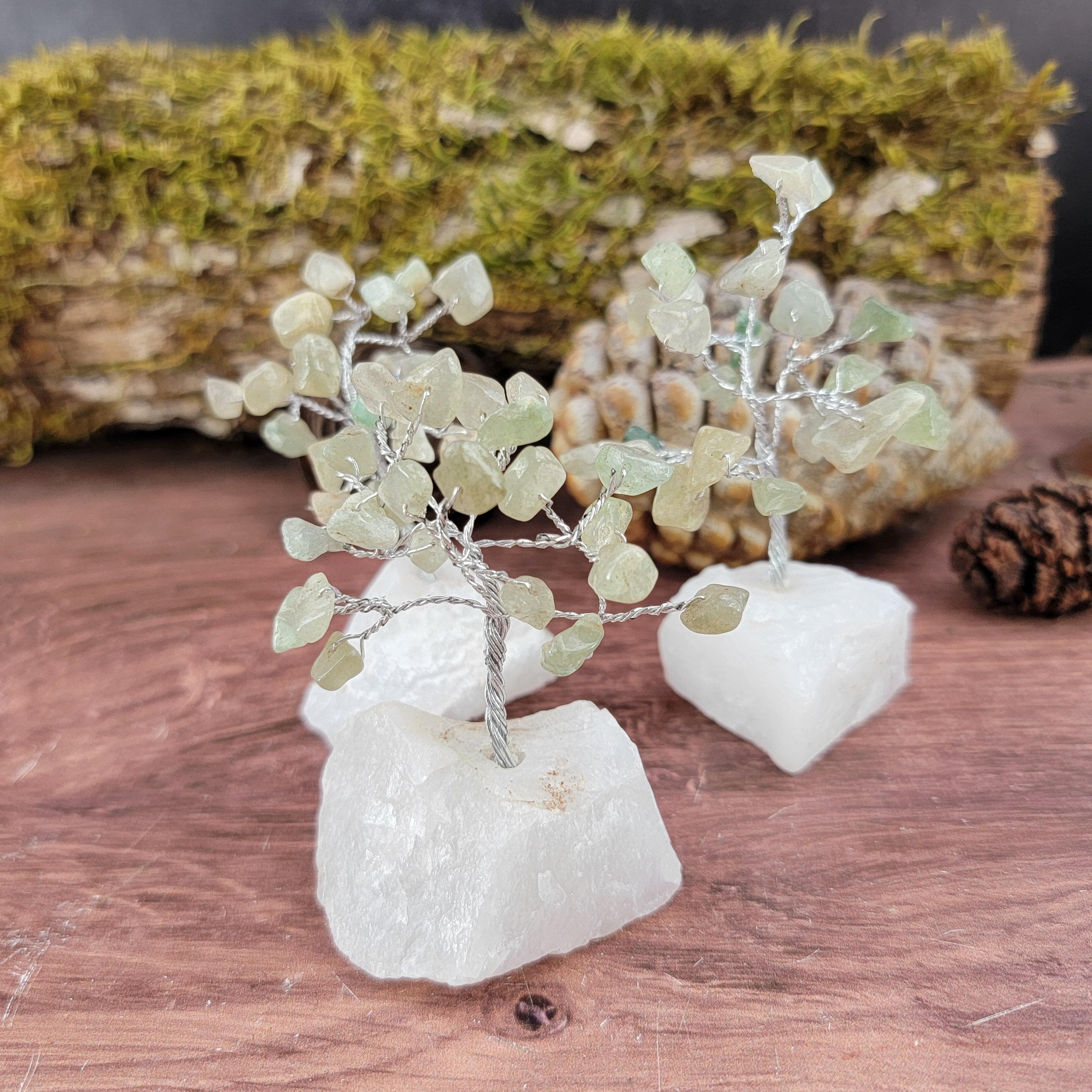 Gem Trees From India, Self Standing Natural Gemstone Crystal Bead Tree ...
