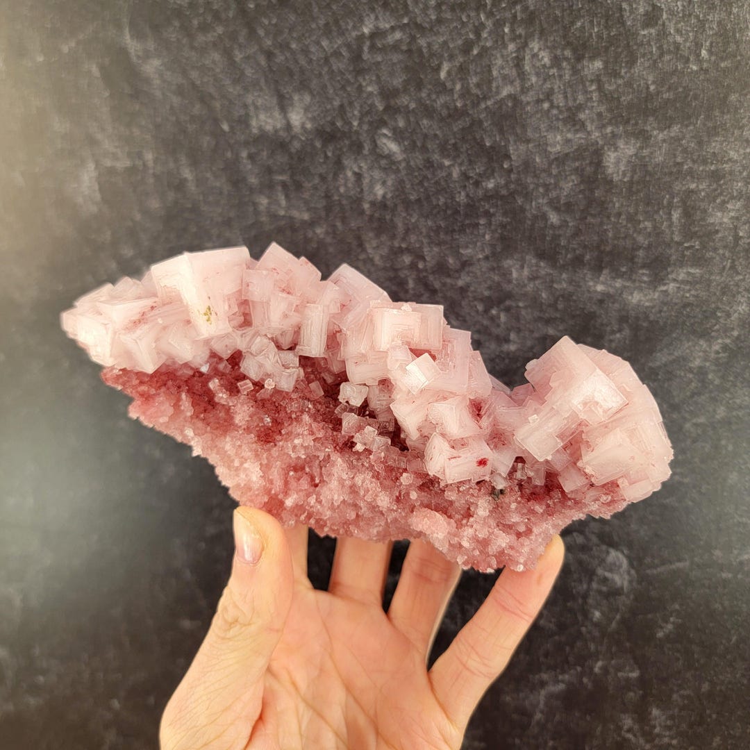 Self Collected Dark Pink Halite Cluster From Searles Lake, Trona ...