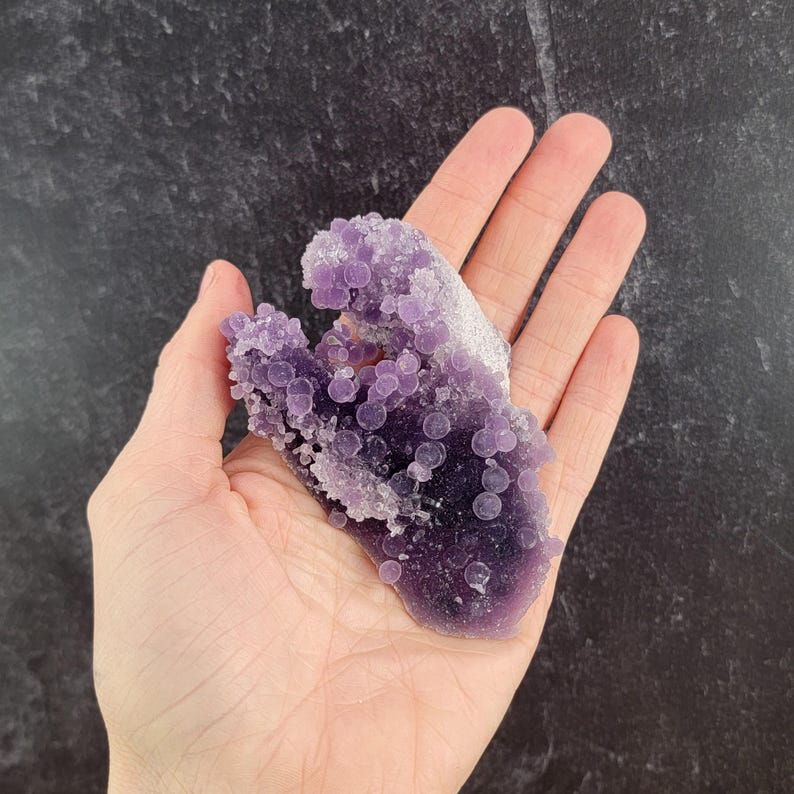 Grape Amethyst 'agate' From Indonesia, Botryoidal Purple Quartz - Etsy