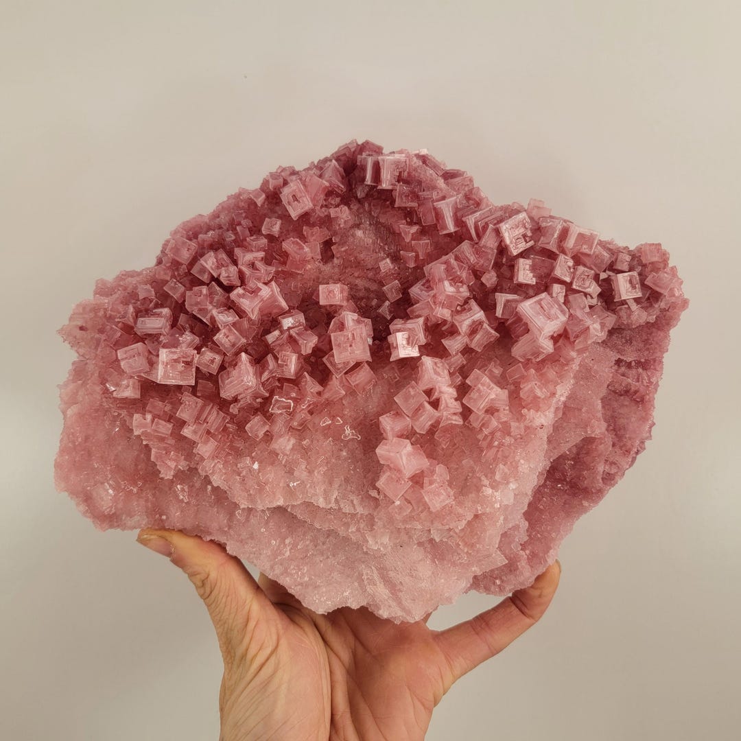 Self Collected Bright Pink Halite Cluster From Searles Lake, Trona ...